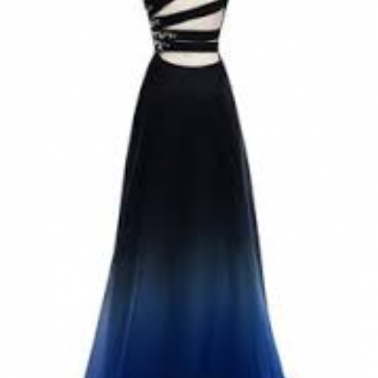 Gradient Color Prom Dresses,long Homecoming Dresses,backless Evening ...