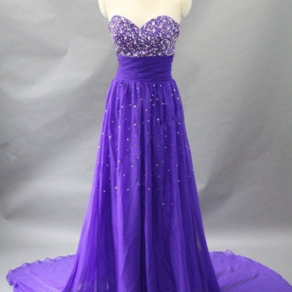 High Quality Sparkle Purple Prom Gown Sparkle Prom Dresses,evening ...