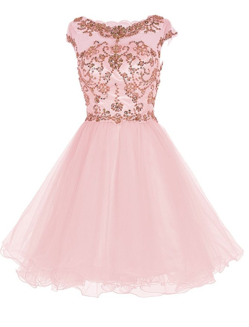 Short Graduation Dresses Sexy Open Back Short Pink Homecoming Dresses ...