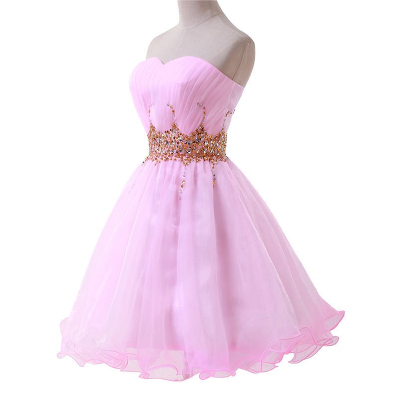 Girls Graduation Dress Cute Dresses For Juniors Short Pink Homecoming ...