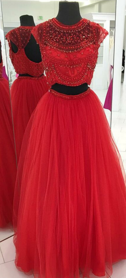 Red Sweetheart Sheath Slit Prom Dress,sheer Evening Gown With Prom ...