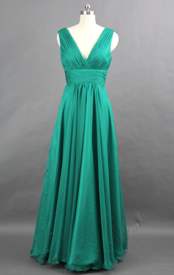 High Quality Prom Dress,a-line Prom Dress,satin Prom Dress,v-neck Prom ...