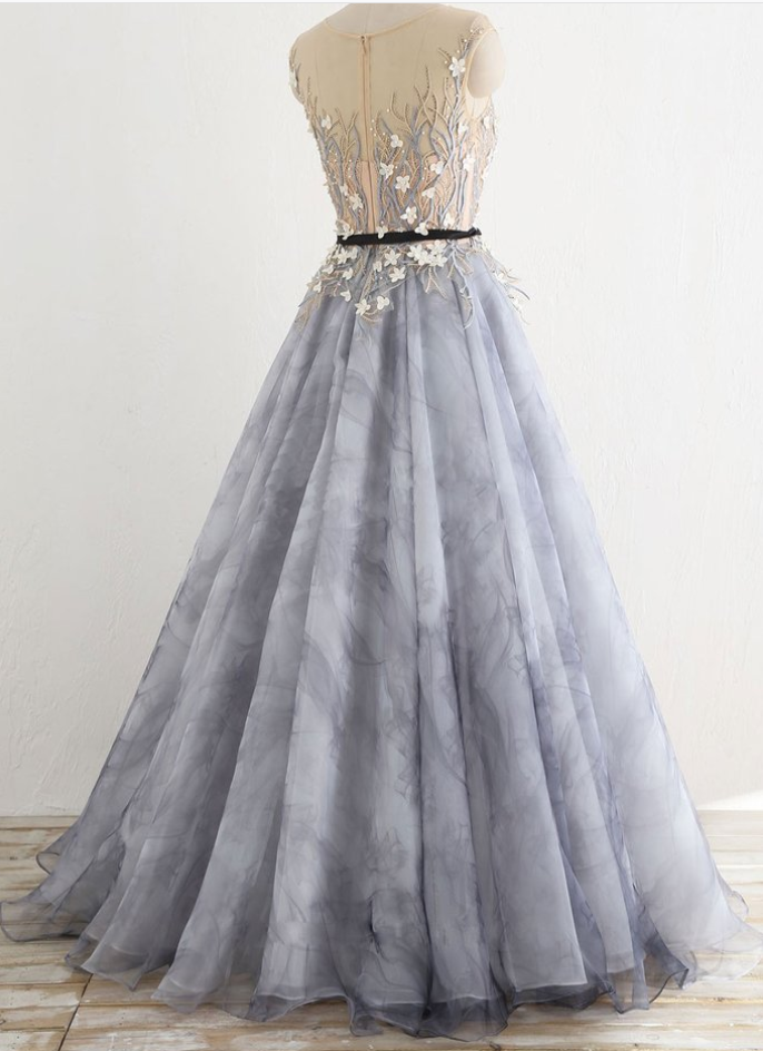 2018 A-line Lace Long Prom Dress, Pd33367 on Luulla