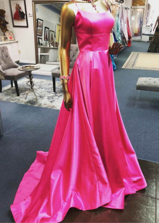 Backless Fuchsia Prom Dress on Luulla