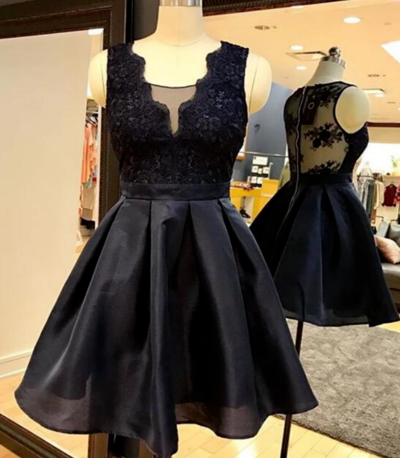 Short Black Homecoming Dress, Princess Homecoming Dress on Luulla