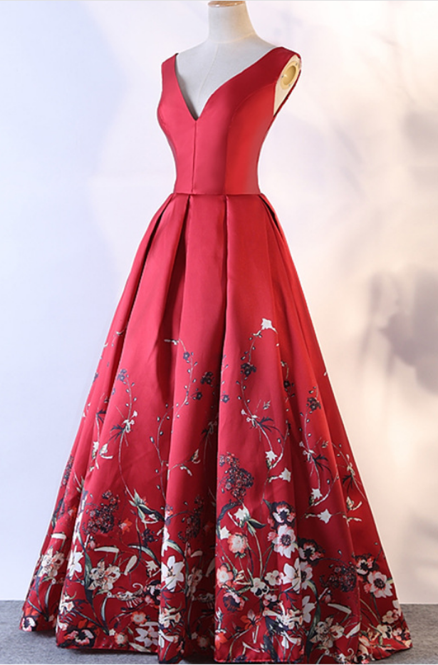 Women Evening Dress Banquet Dress Bride Dress Dress Printing on Luulla