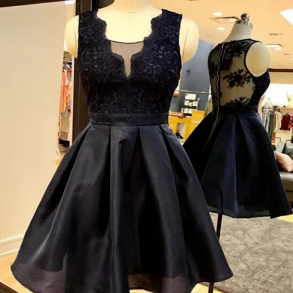 Short Black Homecoming Dress, Princess Homecoming Dress on Luulla