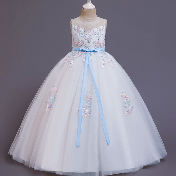 Flower Girl Dresses Summer Style Girl Princess Dress Bouffant Net Gauze ...