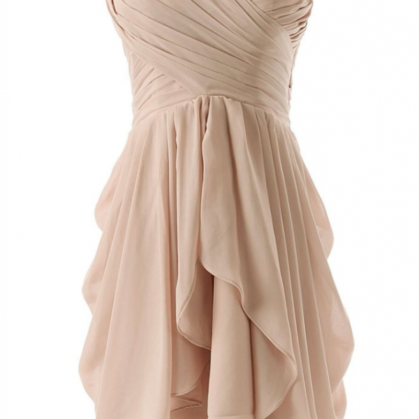 Prom Dress,maroon Long Prom Dresschampagne Short Ruffle Homecoming ...