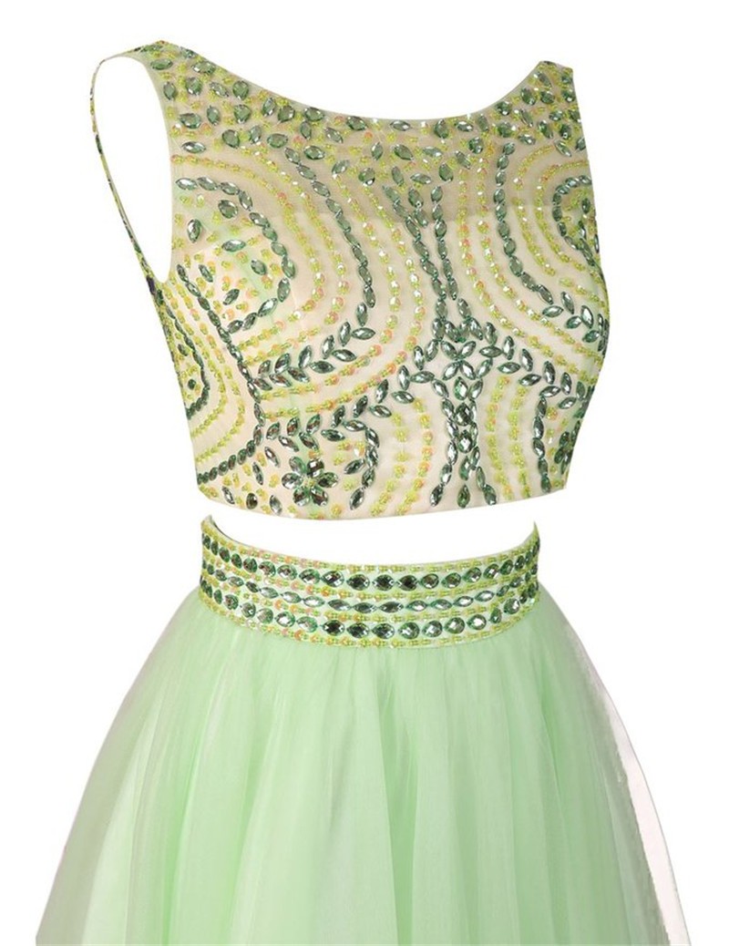 Graduation Dresses Vestido De Noche Sexy Two Piece Dress Homecoming ...