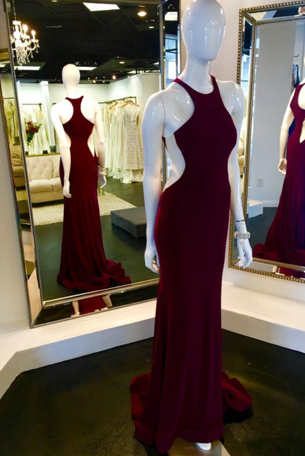 Wine Red Prom Dresses,charming Evening Dress,prom Gowns,mermaid Prom ...
