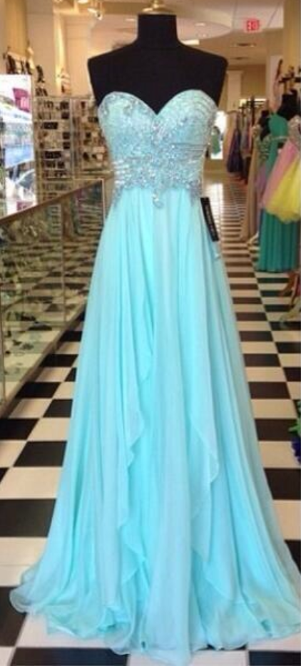 Light Blue Prom Dresses,sweetheart Prom Gowns,sparkle Prom Dresses,2016 ...
