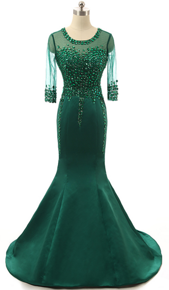 Real Photos Prom Dresses Transparent Evening Dress Vestido De Festa ...