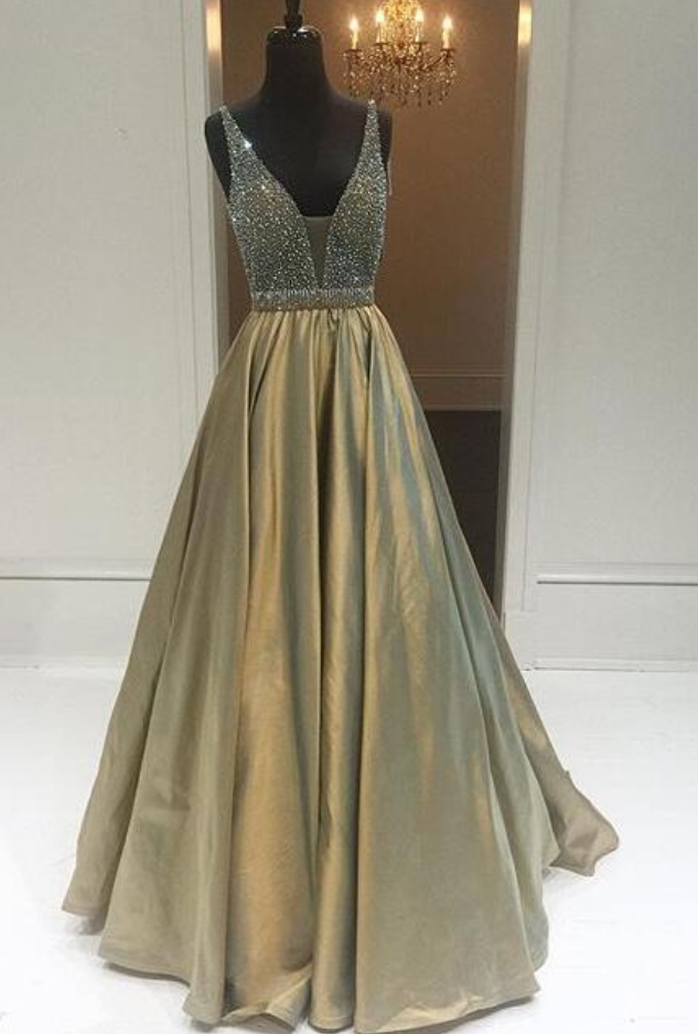 Prom Dress, Prom Dress, Crystal Prom Dress, A-line Prom Dress, Latest ...