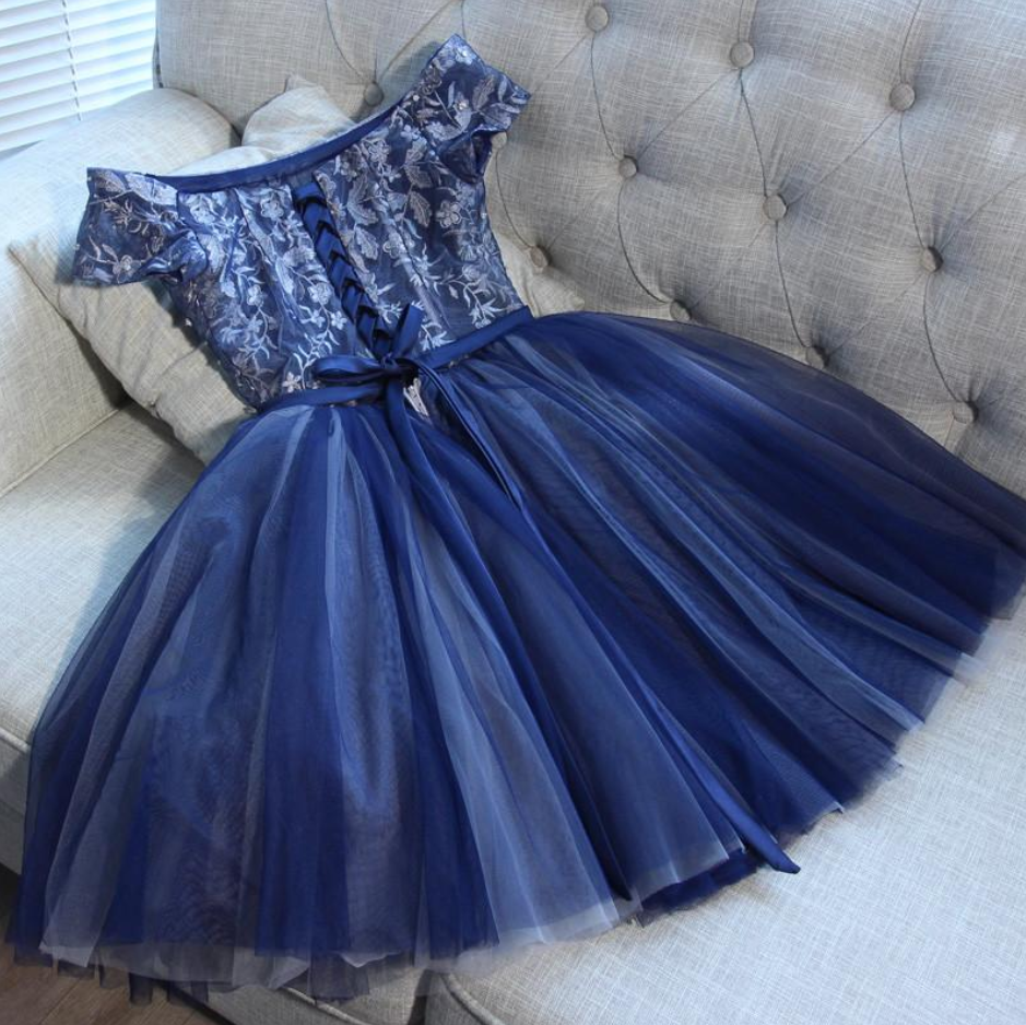 Off-the-shoulder Short/mini Prom Dress Juniors Homecoming Dresses on Luulla