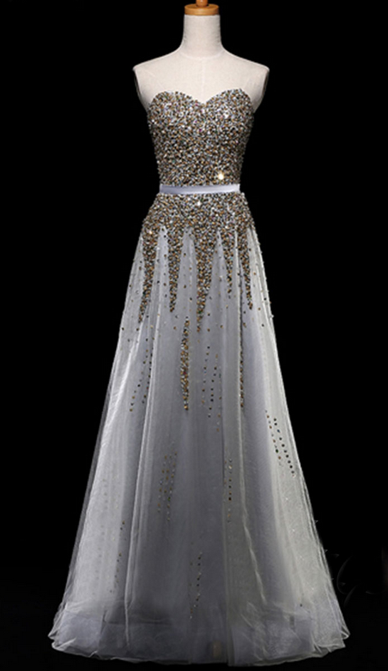 Prom Dresses ,prom Dresses,gray Prom Dress,formal Gown,prom Dresses on ...