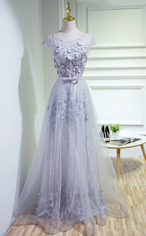 Gray Prom Formal Dress Prom Dress Prom Dress on Luulla