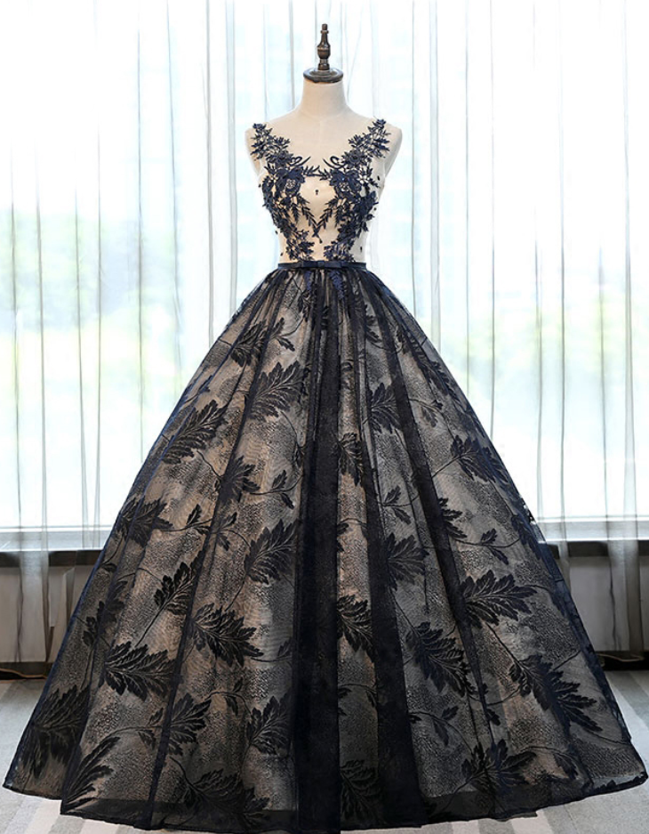 Black Lace Long Prom Dresses,robe De Soiree Saudi Arabia Prom Dress,v ...