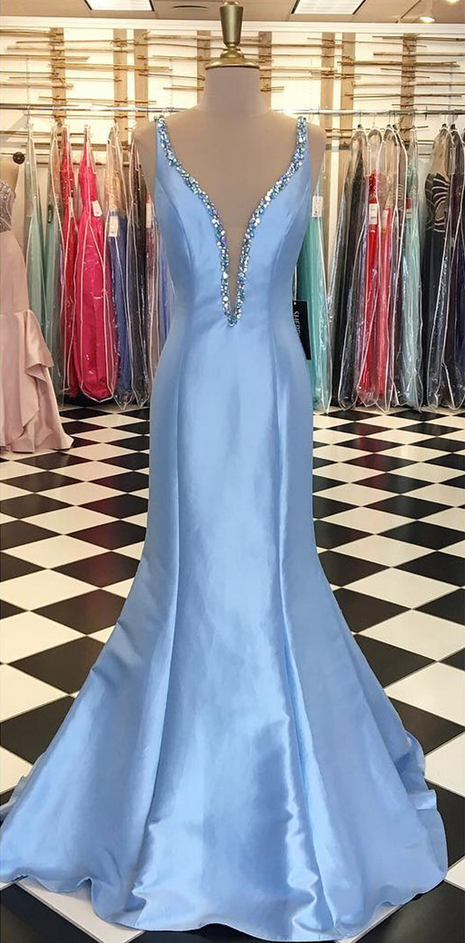Satin Prom Dress,mermaid Prom Dress,mermaid Evening Dress,prom Dresses ...