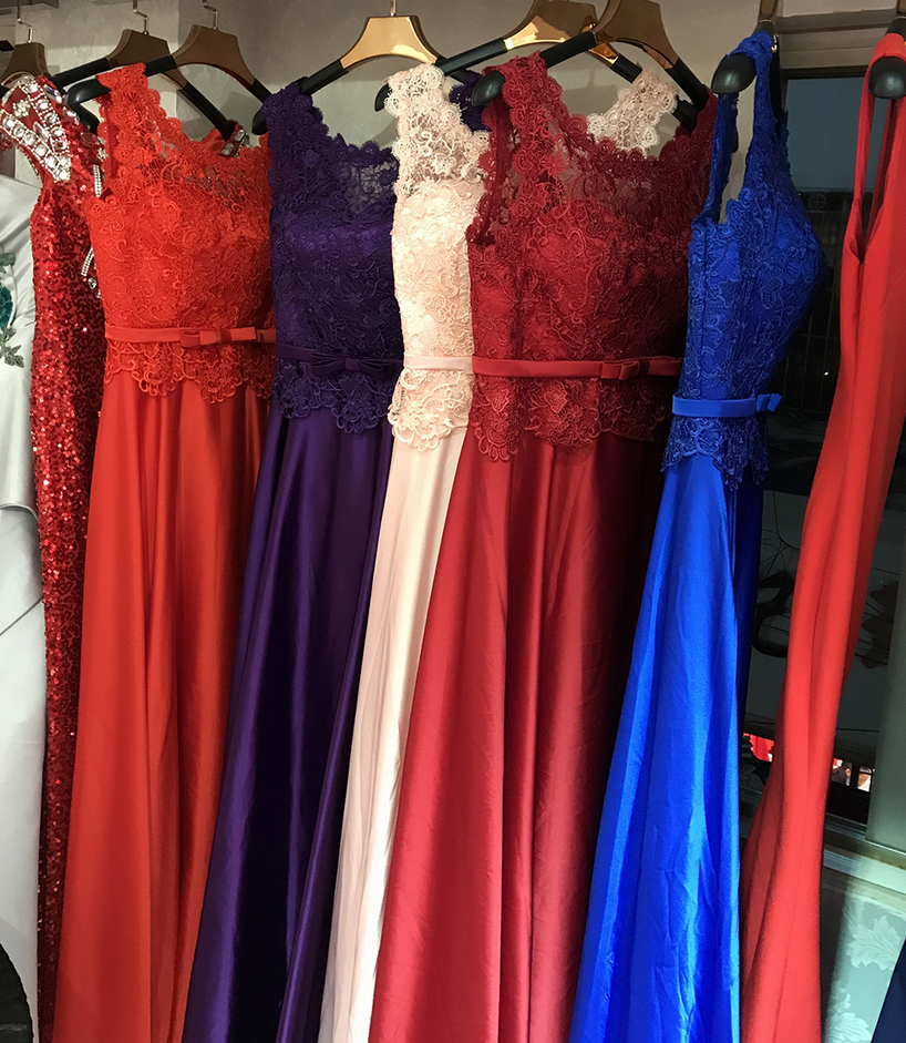 Prom Dress Formal Evening Dresses A-line Lace Up Back Formal Party Gown ...