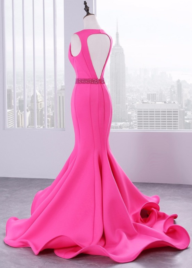 Luxury Satin Mermaid Prom Dress,long Evening Dress Formal Party Gown on ...