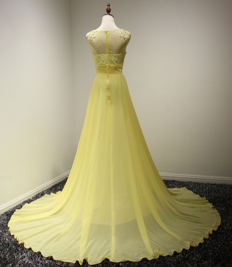 Evening Dresses 2016, Yellow Evening Dresses, A Line Evening Dresses ...