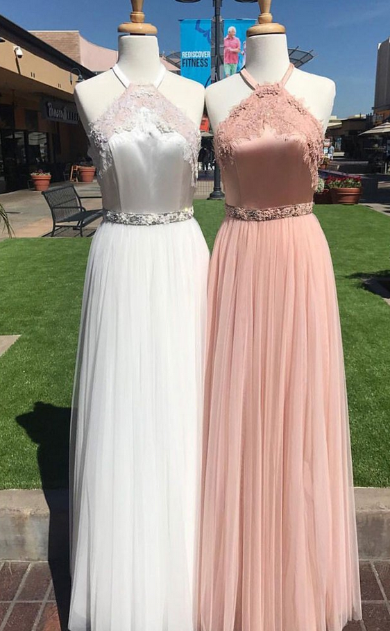 Unique Tulle Lace Long Prom Dress, Lace Evening Dress For Teens on Luulla