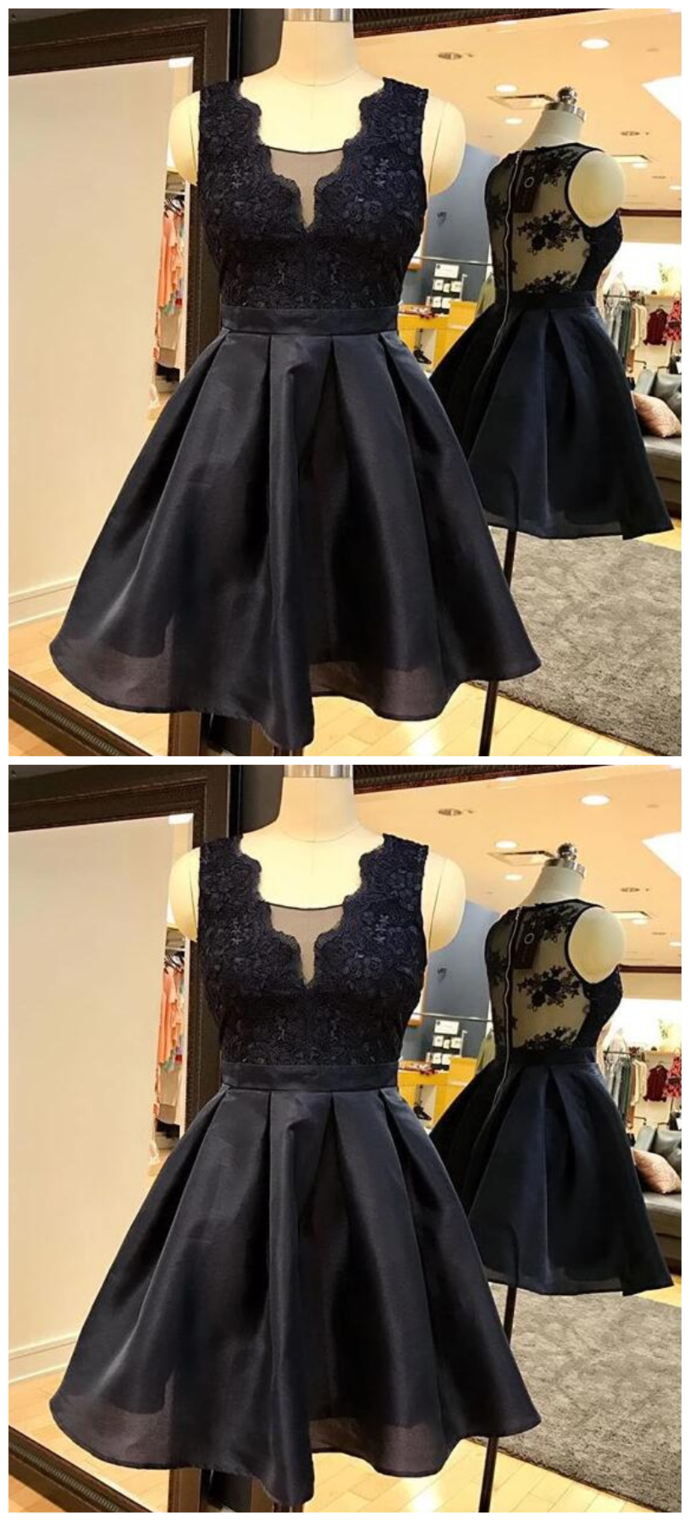 Short Black Homecoming Dress, Princess Homecoming Dress on Luulla