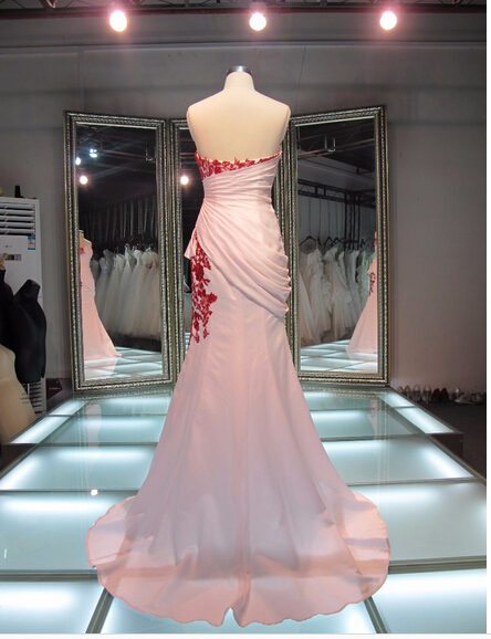 Real Image Prom Dress Elegant Gorgeous Mermaid Sweetheart Ruched ...