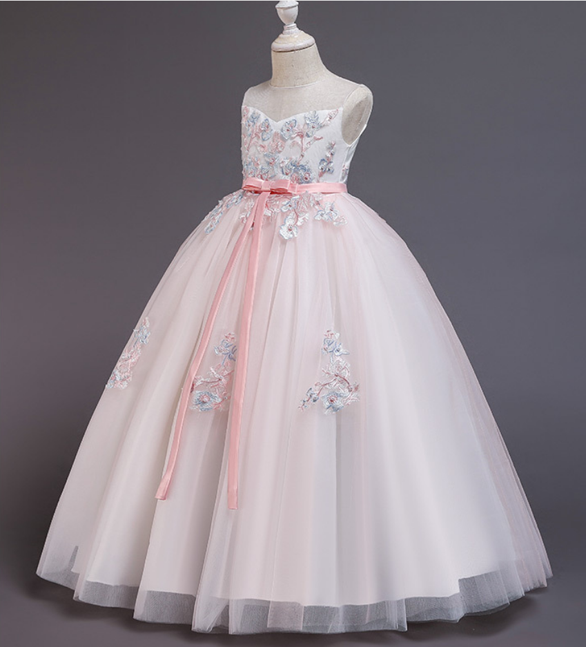 Flower Girl Dresses Summer Style Girl Princess Dress Bouffant Net Gauze ...