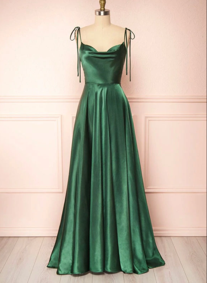 Prom Dresses,simple Satin Long Prom Dress A Line Evening Dress on Luulla